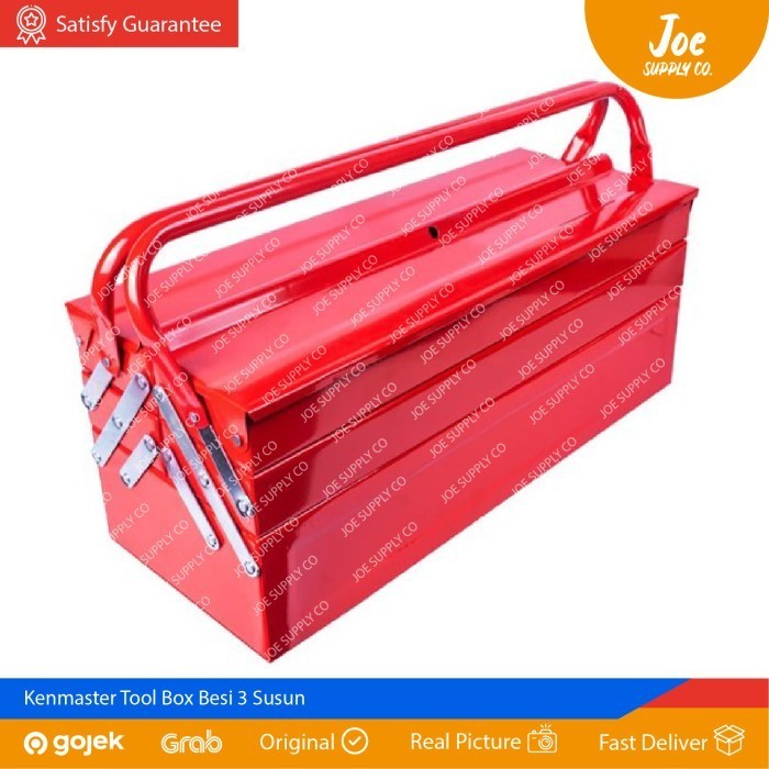 Jual KENMASTER TOOL BOX BESAR 3 RAK SUSUN TOOLBOX BESI - BOX PERKAKAS ...