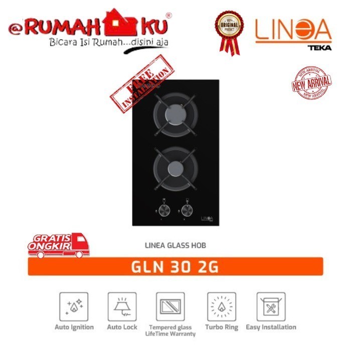 Jual Kompor Gas Tanam Linea By Teka Gln 30 2G Built-In Gass Hob ...