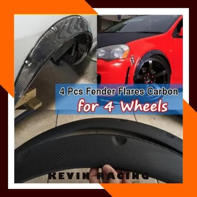 Jual Lips Fender Mobil Racing Fender Flares Carbon (Universal) | Shopee ...