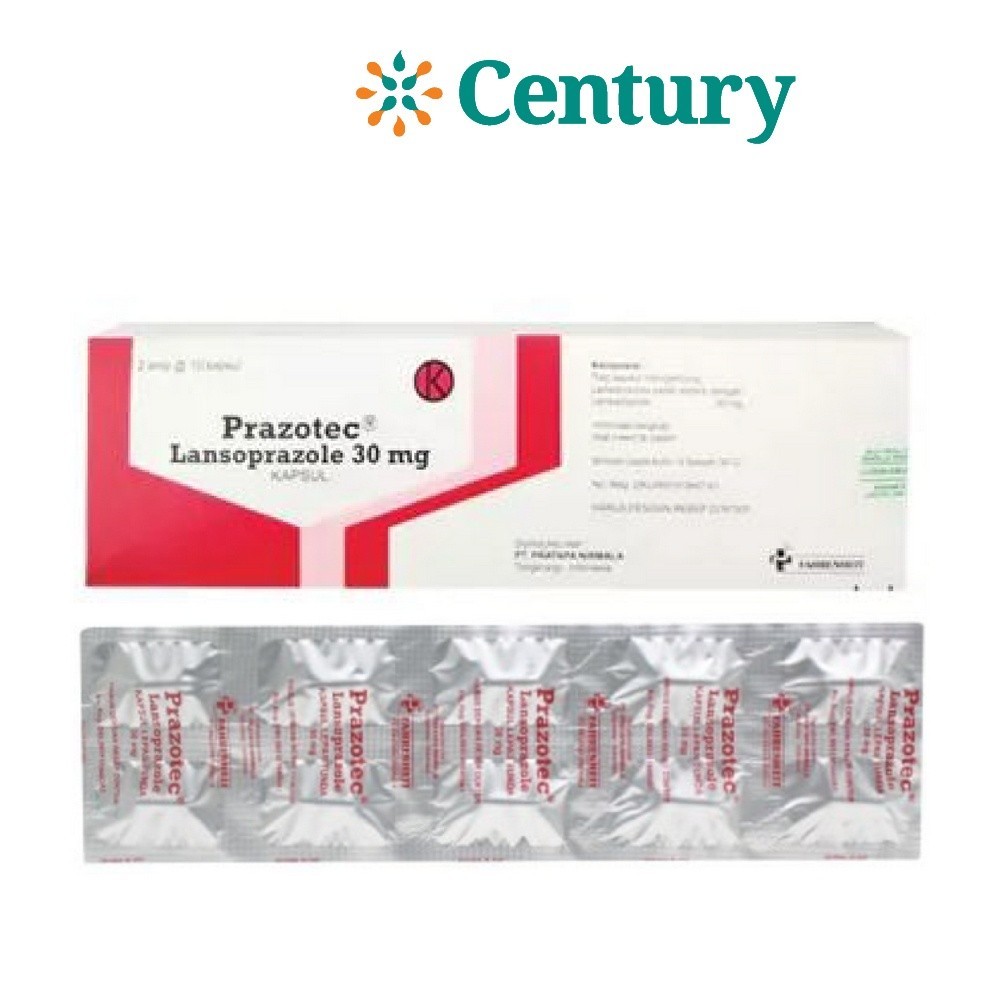 Jual PRAZOTEC 30 MG 1 STRIP ISI 10 KAPSUL / LANSOPRAZOLE / OBAT LAMBUNG ...