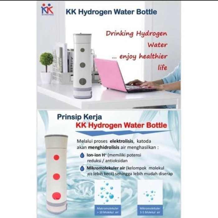 Jual KK Hydrogen water bottle botol minum kesehatan | Shopee Indonesia