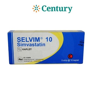 Jual SELVIM 10 MG 1 STRIP ISI 10 TAB / SIMVASTATIN / OBAT KOLESTEROL ...