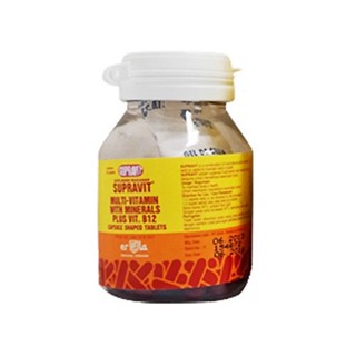 Jual Supravit multiviral vitamin isi 60 tablet/Multivitamin & mineral ...