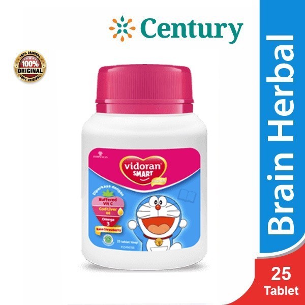 Jual VIDORAN SMART PLUS STRAWBERRY 25'S / VITAMIN ANAK / SUPLEMEN ANAK ...