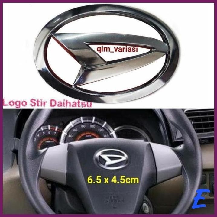 Jual EMBLEM LOGO STIR STEER SETIR DAIHATSU BLACK CHROME | Shopee Indonesia