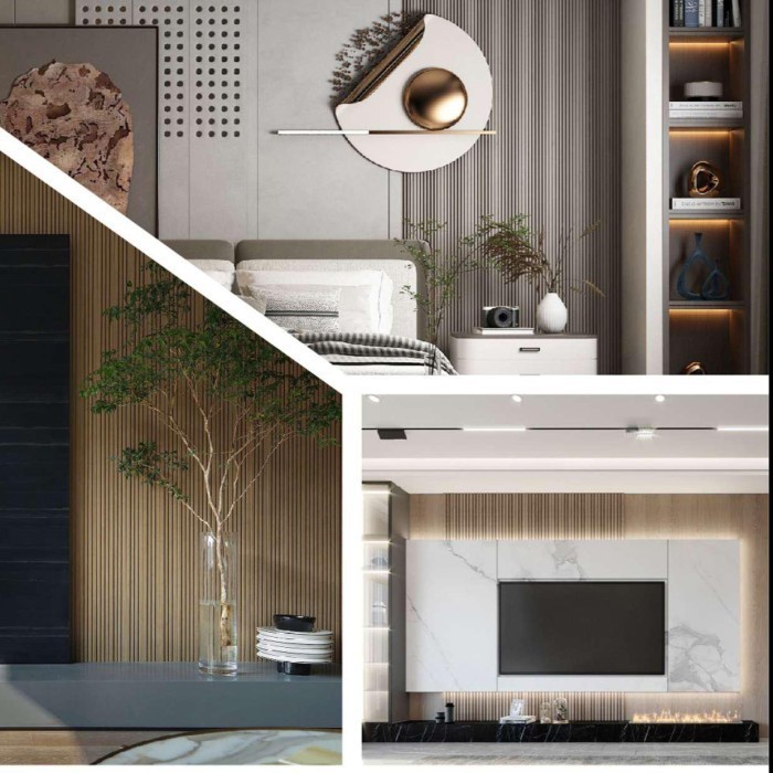 Jual Wallpanel Wpc 3M 24Mm Wood Panel Wpc Wall Panel Backdoor Tv 24Mm ...