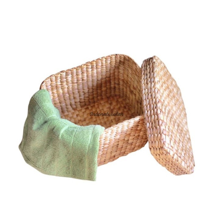 Jual Box Container Anyaman Enceng Gondok / Kotak Tempat Penyimpanan ...