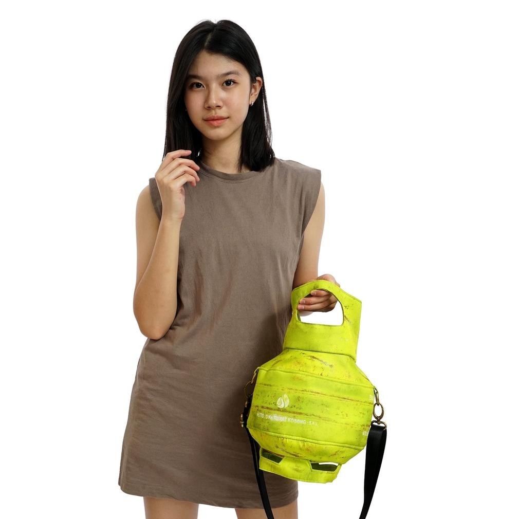 Jual DWL-49 Tas Bentuk Tabung Gas Hijau LPG Ijo Melon Kado Unik Lucu ...