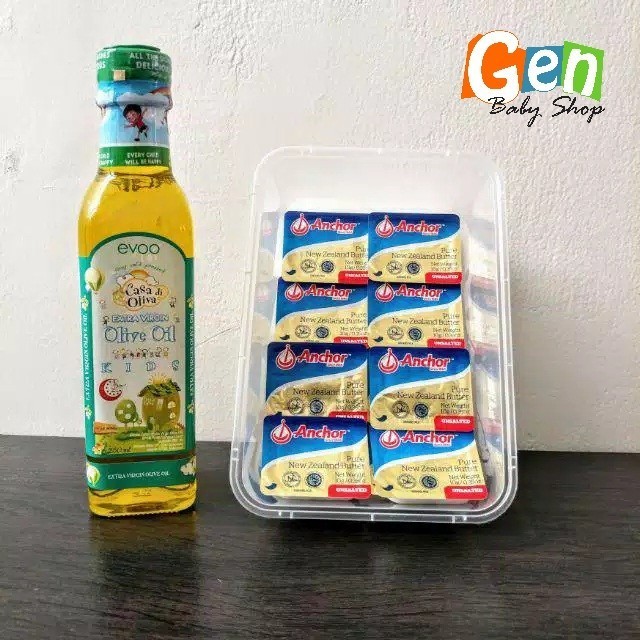 Jual Paket Mpasi (Olive Oil Evoo & Anchor Unsalted Butter) | Shopee ...