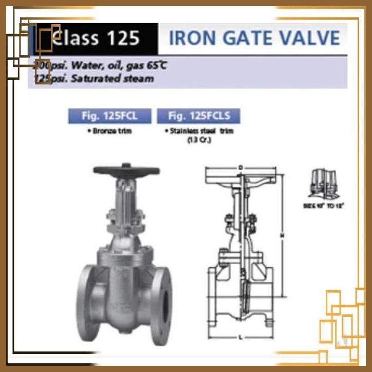 Jual [VBP] STOP KRAN / GATE VALVE 125 KITZ FCL 6" INCH | Shopee Indonesia