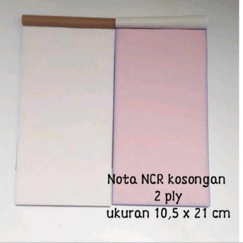 Jual NOTA POLOS/KOSONG 2 RANGKAP 1/3 FULIO 10.5x21 ISI 100 LEMBAR 50 ...