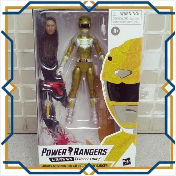 Jual [dbq] hasbro metallic yellow ranger aisha power rangers lightning ...