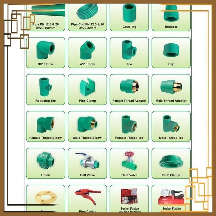 Jual [VBP] FLANGE PPR RUCIKA 4" INCH GREEN / FLANGE WAVIN TIGRIS PPR ...