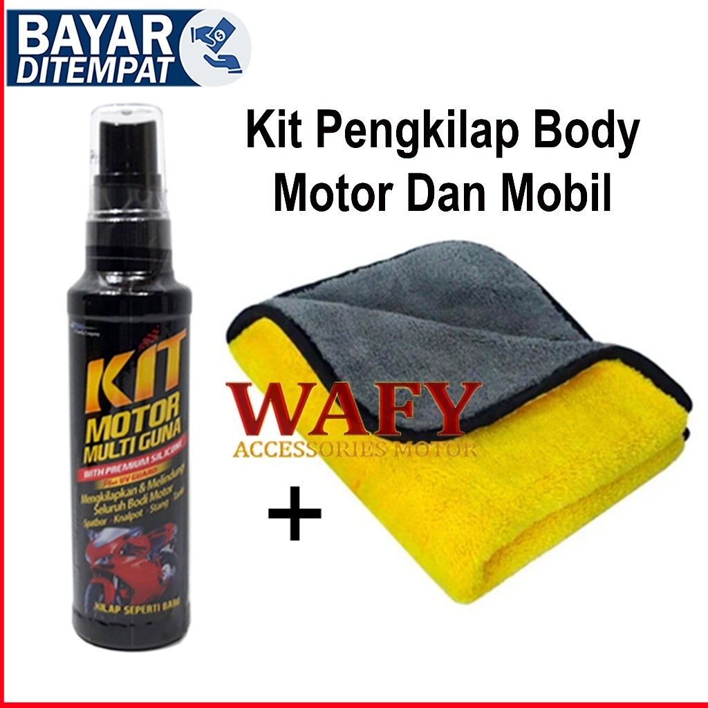 Jual Paket Kit Semprot Pengkilap Body + Kain Lap Microfiber Pengkilap ...