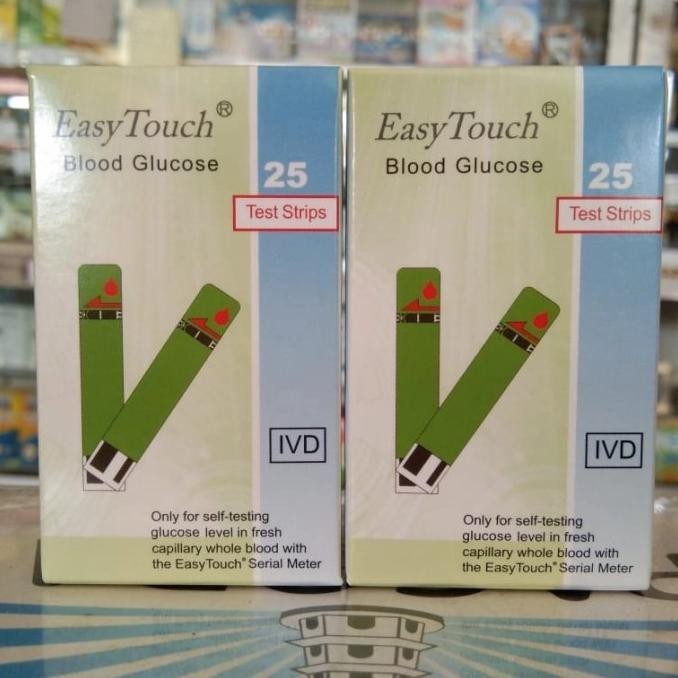 Jual Easy Touch Blood Glucose 25 strip easy touch Easytouch Gula Darah ...