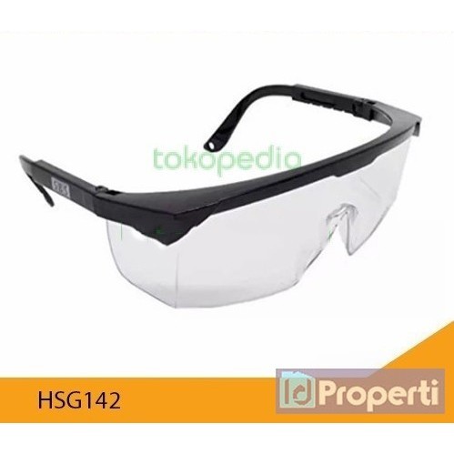 Jual Ingco HSG142 Safety Clear Glass Kacamata Proyek Kacamata Las Lis ...
