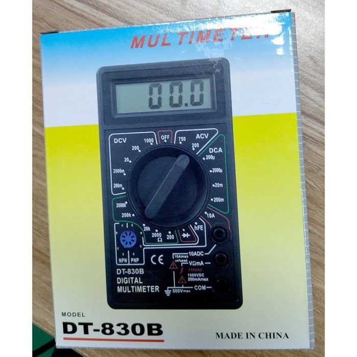 Jual ALAT UKUR ARUS LISTRIK - POCKET SIZE DIGITAL MULTIMETER - DT830B ...