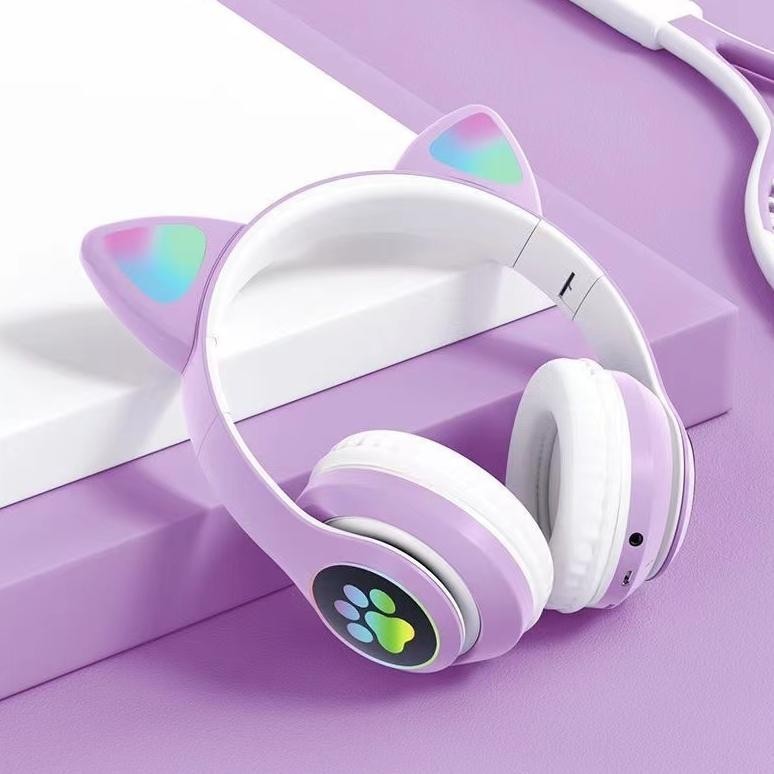 Jual ORIGINAL Headphone Bluetooth Kucing Jst-28 Headphone Cakar Kucing ...