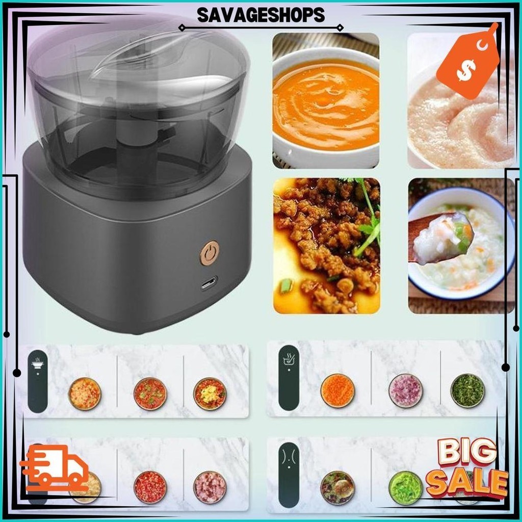 Jual Food Chopper Mini Chopper Penggiling Makanan Pelengkap Multifungsi ...