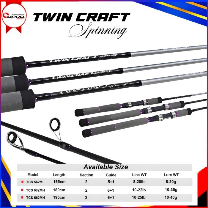 Jual EUPRO TWIN CRAFT XDG2 562-602-662 SPINNING | JORAN GALATAMA ...