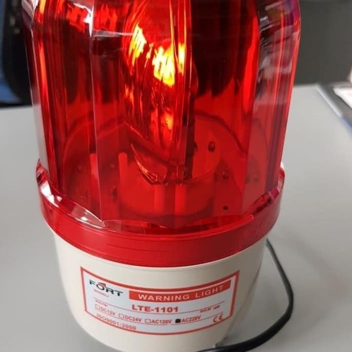 Jual Lampu Warning Light Rotary LTE 1101 AC 220 V Fort Lampu Rotari ...