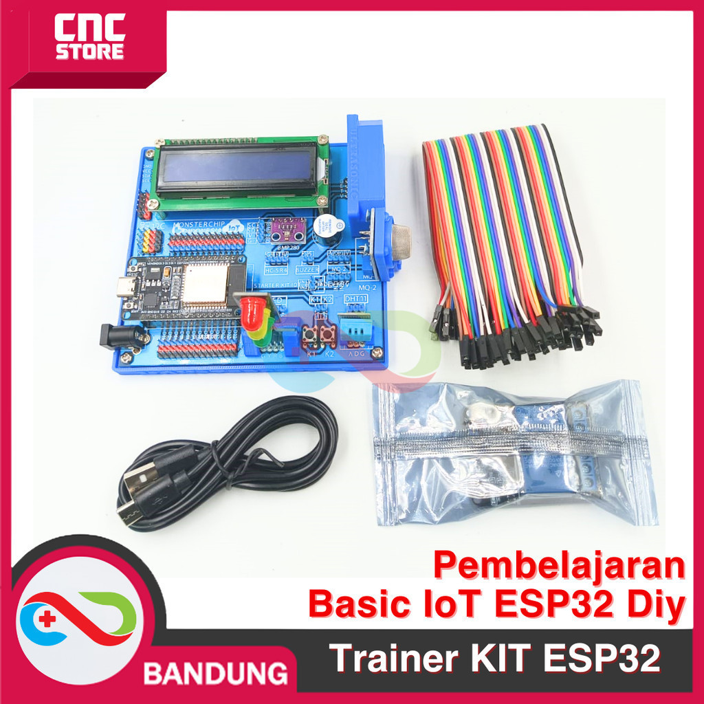 Jual MC TRAINER KIT ESP32 MODULE BASIC TRAINER PEMBELAJARAN IOT ESP32 DIY | Shopee Indonesia