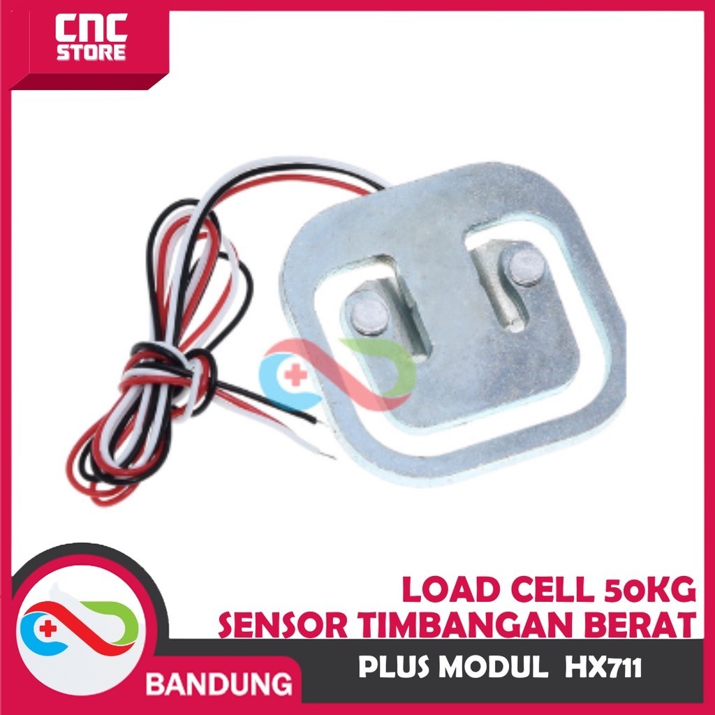 Jual PAKET 4PCS LOAD CELL 50KG PLUS MODUL HX711 SENSOR TIMBANGAN BERAT ...