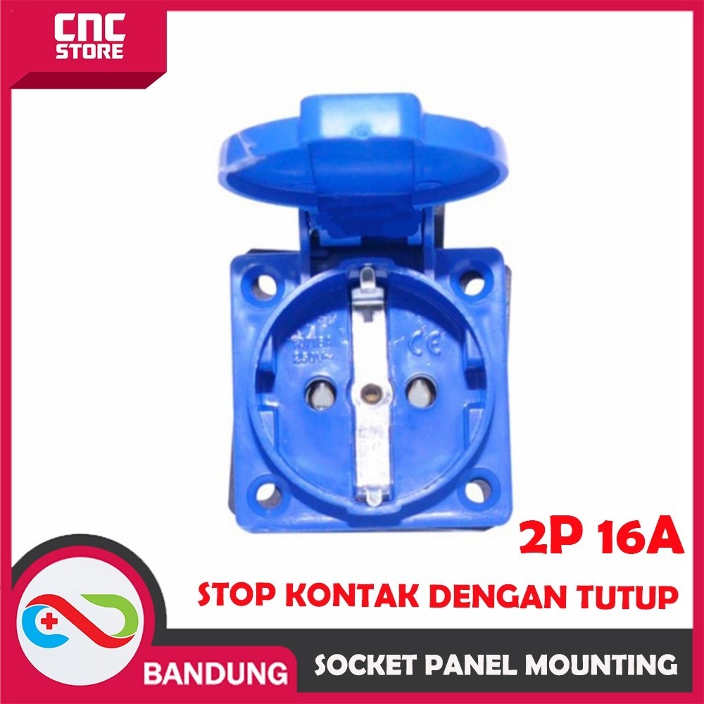 Jual SOCKET PANEL MOUNTING 2P 16A IP45 E 312 EWIG STEKER STOP KONTAK DENGAN TUTUP | Shopee Indonesia