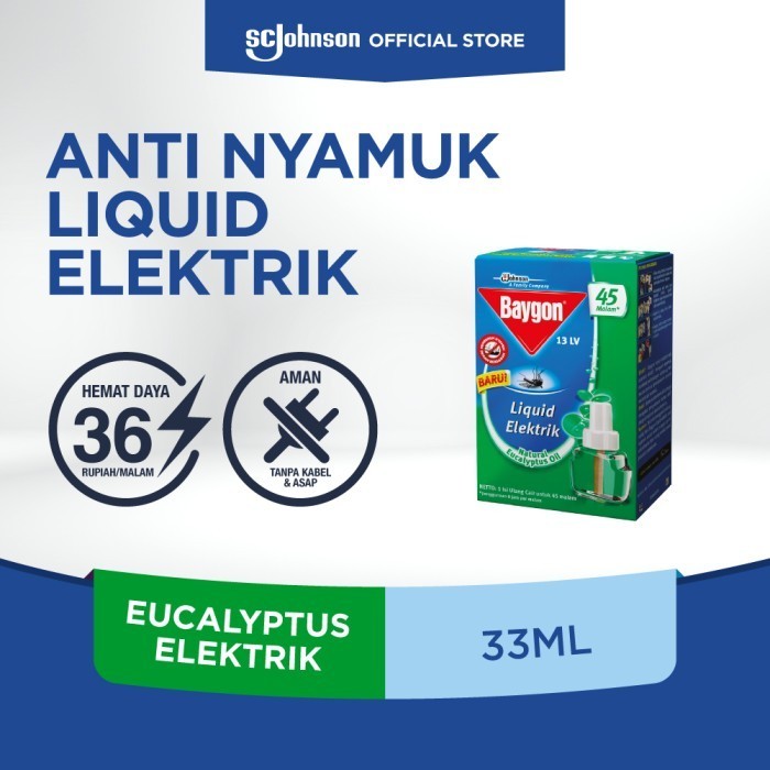 Jual Baygon Liquid Electric Refill Eucalyptus 33ml | Shopee Indonesia