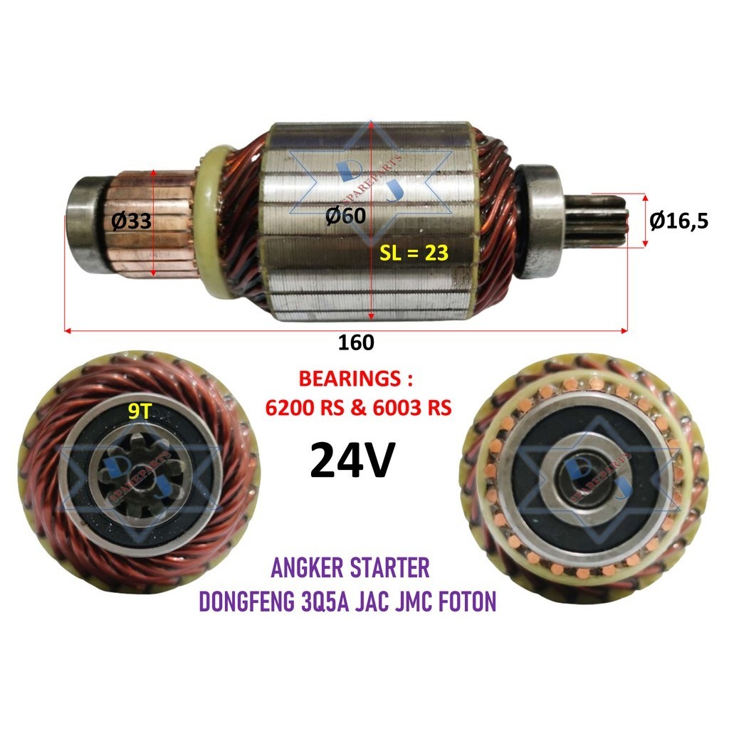 Jual ANGKER STARTER DONGFENG 3Q5A JAC JMC FOTON | Shopee Indonesia