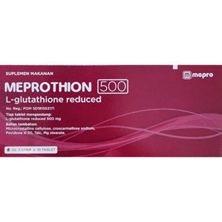 Jual Meprothion 500 Mg Harga Strip Isi 10 Tablet / Membantu Mencerahkan ...