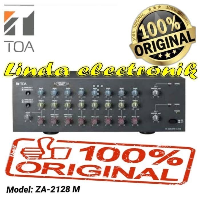Jual Terlaris!! Amplifier Mixer Toa Za 2128 M Original Toa Za 2128M ...