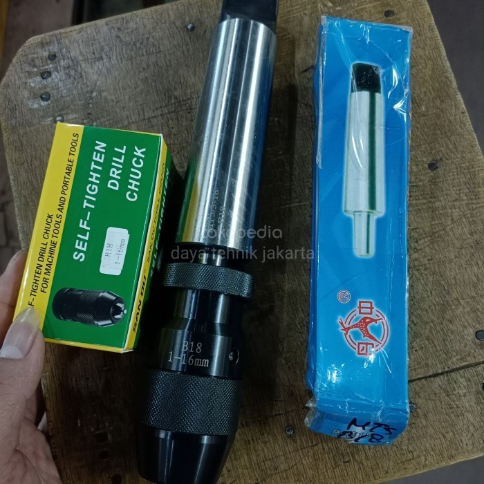 Jual Sanou Kepala R Keyless 1-16Mm B18 Set Asr Mt5 / Chuck Drill Keyles ...