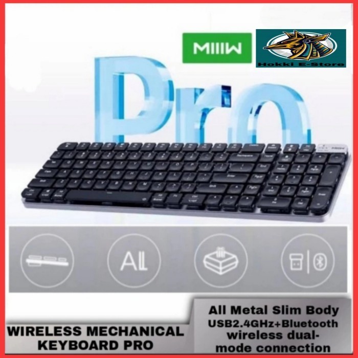 Jual Iw Wireless Mechanical Keyboard Pro 102 Keys Bluetooth & Usb 2 ...