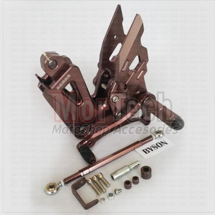 Jual Footstep - Foot Step depan - Underbone Byson CNC Agras Brown ...