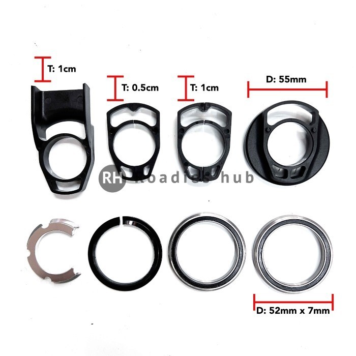 Jual Stem Road MTB Alloy Smart Cable System Clean Look Semi Integrated ...