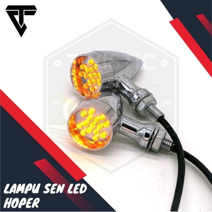 Jual Lampu Sen Sein LED Hoper Motor Chopper Bobber W175 Benelli ...