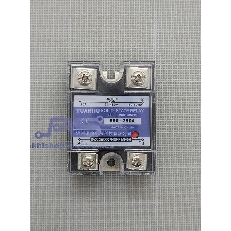 Jual YUANHU Solid State Relay SSR 25DA 40DA 60DA 80DA | Shopee Indonesia