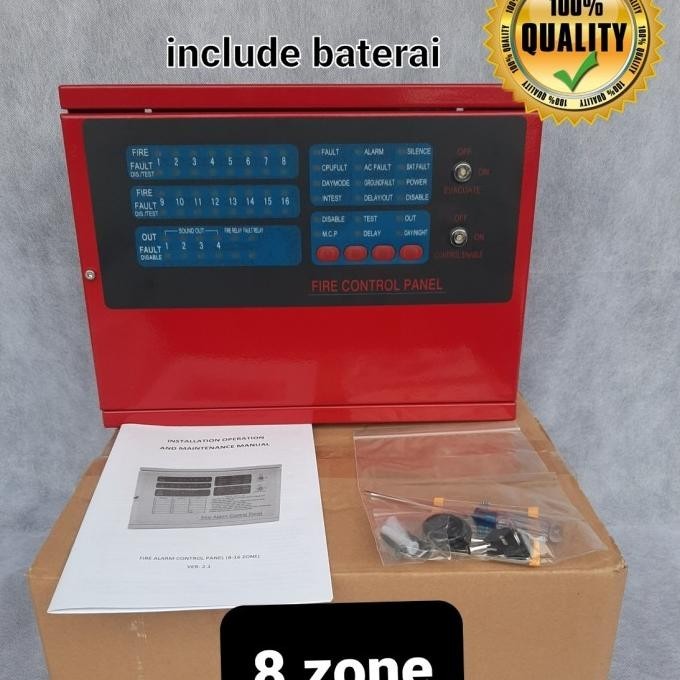 Jual panel fire alarm 8 zone mcfa master control conventional no hooseki aw | Shopee Indonesia