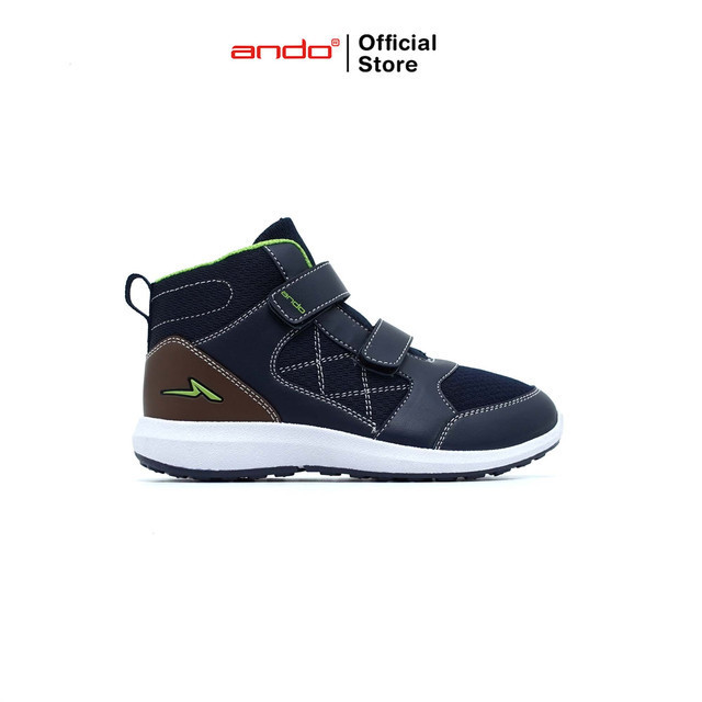 Jual Ando Official Sepatu Sneakers Erlang V Anak - Biru Tua/Hijau Muda ...