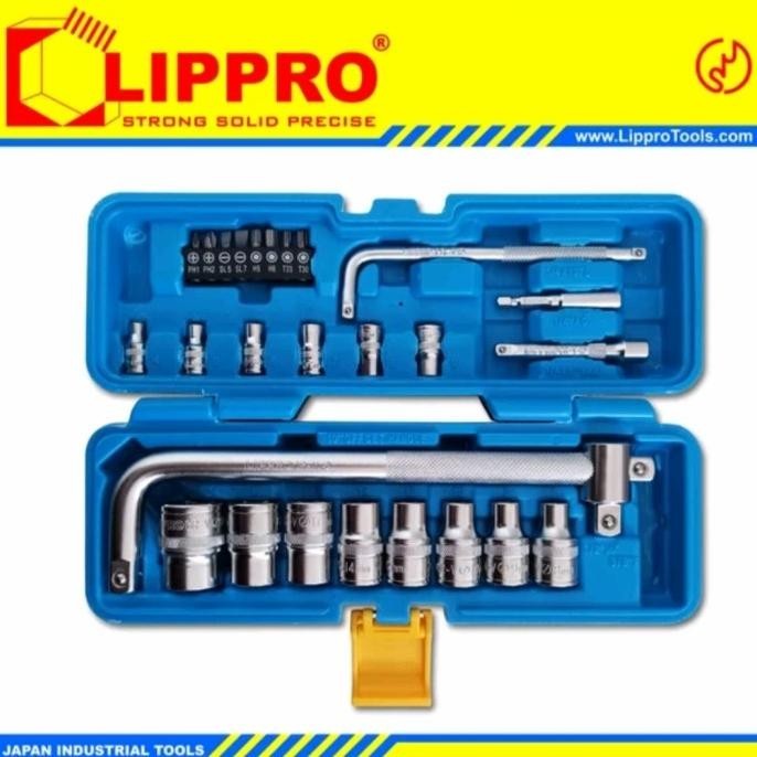 Jual Kunci Shock Sok Set Lippro 28Pcs Socket Set Lippro 28 Pcs Box ...