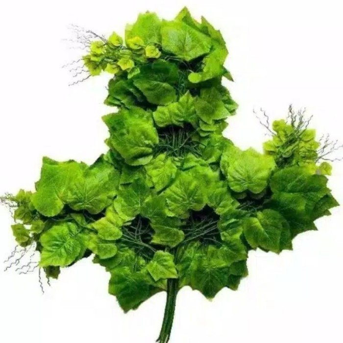 Jual Mh - Daun Anggur Tangkai Dekorasi Plastik Tanaman Hias Gantung ...