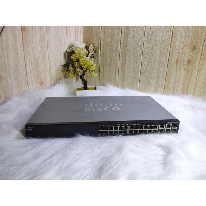 Jual Cisco SF300-24 24-Port Managed Switch with Gigabit Uplinks SFP ...