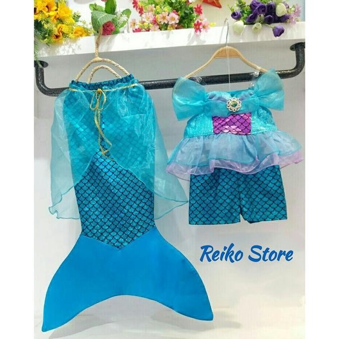 Jual Baju Renang Mermaid Dress Kostum Putri Duyung Anak | Shopee Indonesia