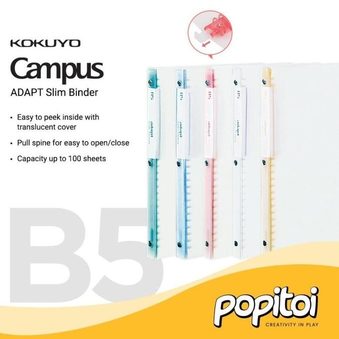Jual KOKUYO Campus ADAPT Slim Ring Binder B5 Loose Leaf Notebook | Shopee Indonesia