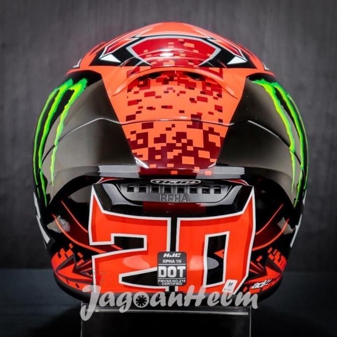 Jual new helmet hjc helm rpha 1n fabio quartararo mc1 | black red ...