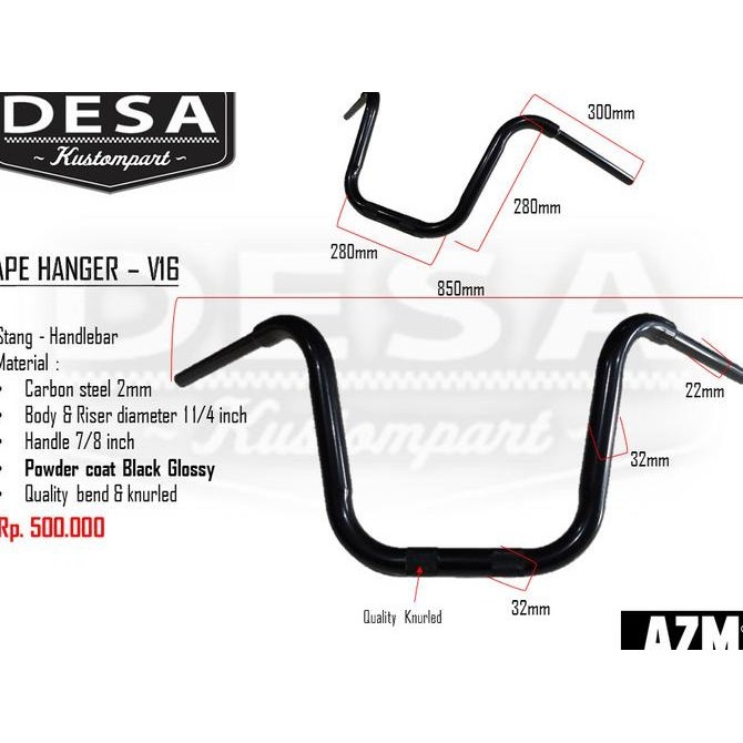 Jual Stang Custom Stang Motor Stang Chopper Bobber Stang Sm V16 Ape ...