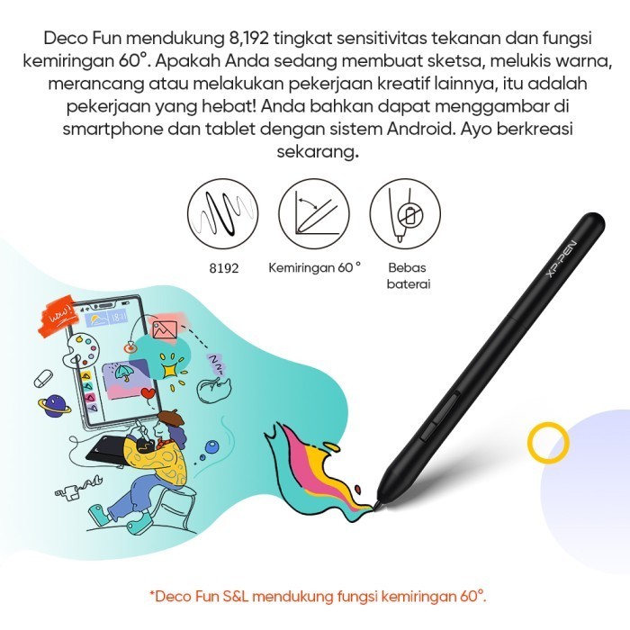 Jual XPPen Deco Fun S Drawing Tablet - 6.3 x 4 inch | Shopee Indonesia
