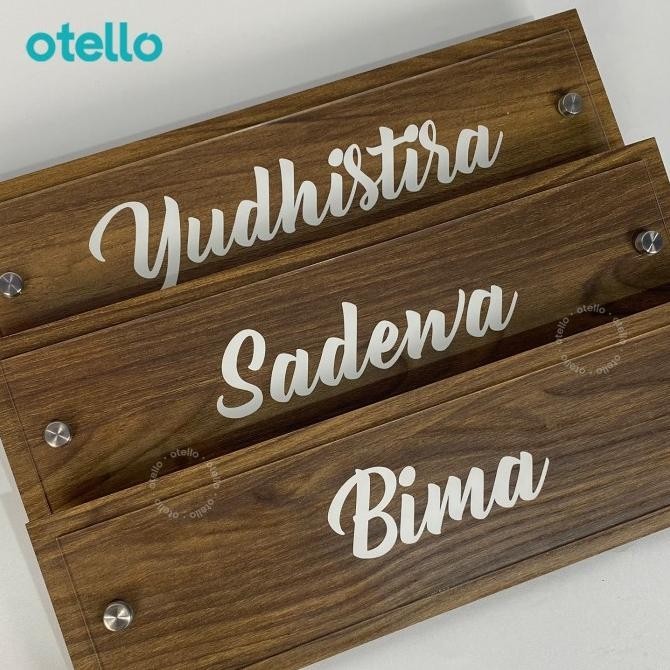 Jual Custom Nomor Kamar Nama Ruangan Sign Board Papan Kantor Room ...