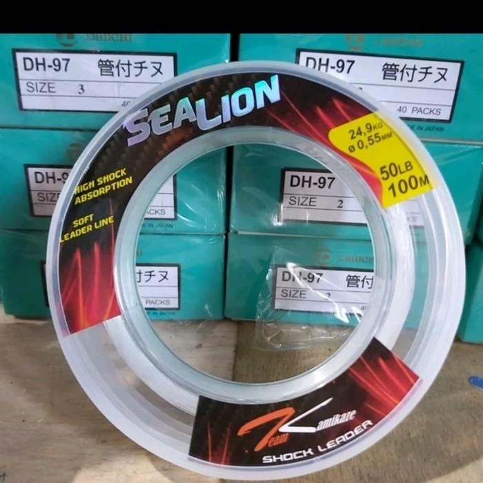 Jual senar leader kamikaze sealion pilihan ukuran 30lb 40lb atau 50lb ...